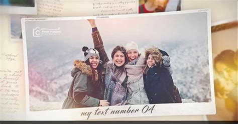 دانلود پروژه آماده افتر افکت اسلایدشو عکس‌های شخصی