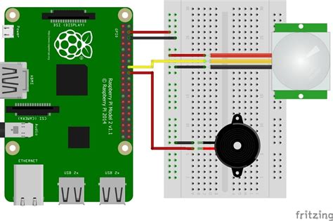 Pir Motion Sensor And Buzzer Using Raspberry Pi Technical Ustad