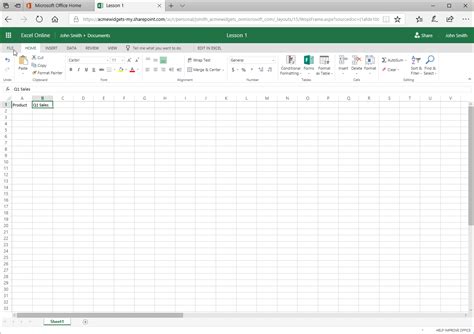 Getting Started With Microsoft Excel Online Velsoft Blog