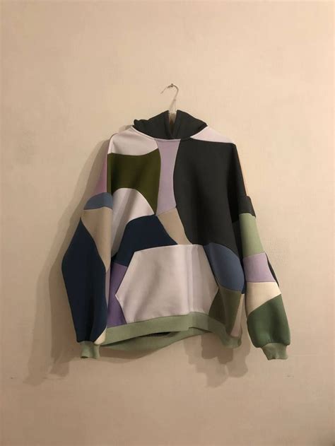 Апсайклинг Пэчворк Лоскутное шитье Одежда Женская одежда Толстовка