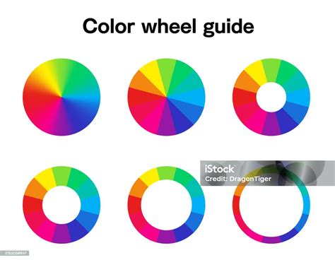 Color Picker Circle Design Material And 12 Hue Set Stock Illustration