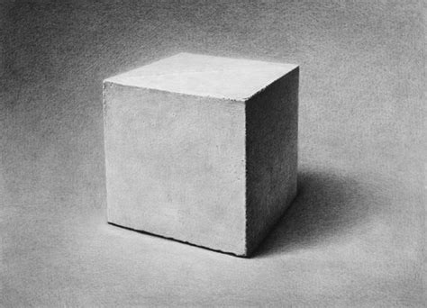 [기초소묘 과정작] 육면체 기하도형 Geometric Shapes Art Pencil Art Drawings Geometric Shapes Drawing