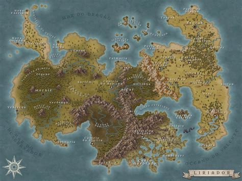 Liriador Homebrew Continent For A Dnd 5e Campaign Made With The Free