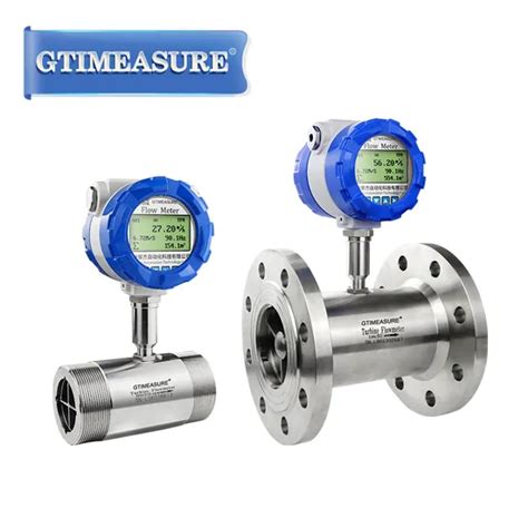 Liquid Water Flow Meter Thread Connection Water Turbine Flow Meter Male Thread Connection
