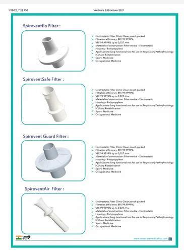 Spirometry Filter For Clinical Polypropylene At Best Price In Kalyan
