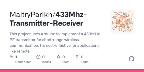 Github Maitryparikh433mhz Transmitter Receiver This Project Uses