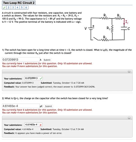 Solved Two Loop RC Circuit A Circuit Is Chegg Com