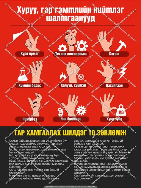 Хуруу гар гэмтлийн нийтлэг шалтгаанууд B1b16 Гараа хамгаалах хэрэгсэл Гар хамгаалах ХАБ ын