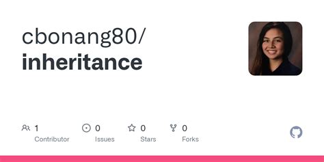 Github Cbonang80inheritance