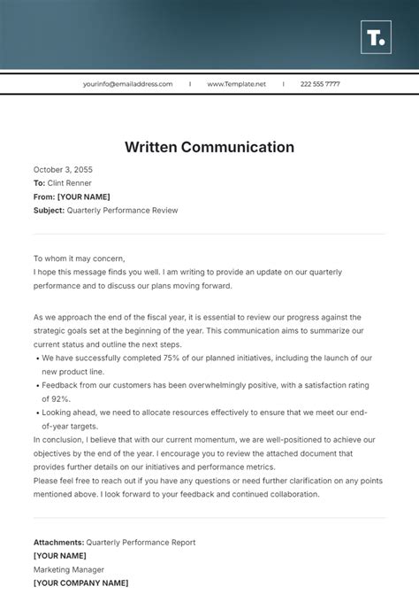 Free Communication Templates To Edit Online