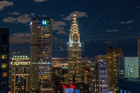 曼哈顿摩天大楼夜景高清图片下载 正版图片505334510 摄图网