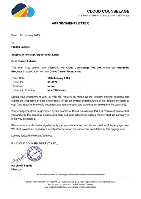 Newbeginnings Internship Careergrowth Cloudcounselage Prasad