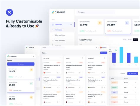 Crmhub Saas Dashboard Ui Kit Ui Kits — Ui Custom