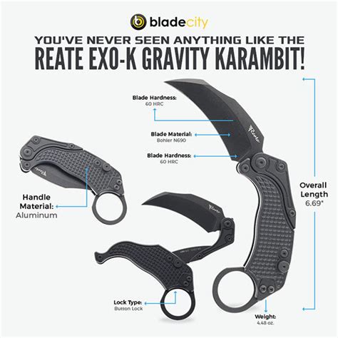 Shop Reate Exo K Gravity Karambit Blade City