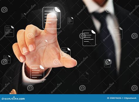Duplicate Files And Entries Concept With Man Touching Similar Files