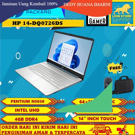 Jual Laptop Hp 14 Intel Pentium Silver N5030 4gb 64gb 128gb Touch