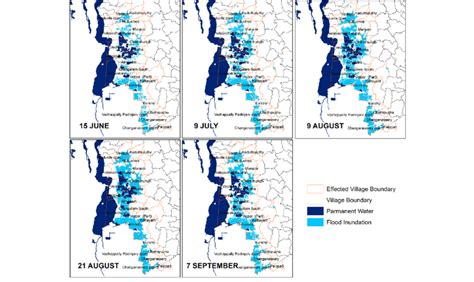 Maps Showing The Spatio Temporal Variation In Nature And Extent Of