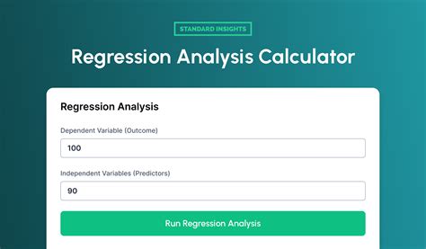 Regression Analysis Calculator Free Online Tool