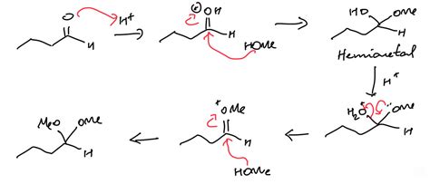 Solved Addition Of Oxygen Nucleophiles Draw Structural Formulas For The Hemiacetal And Then The