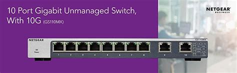 NETGEAR Port Gigabit G Ethernet Unmanaged Switch GS MX With X G Multi Gig