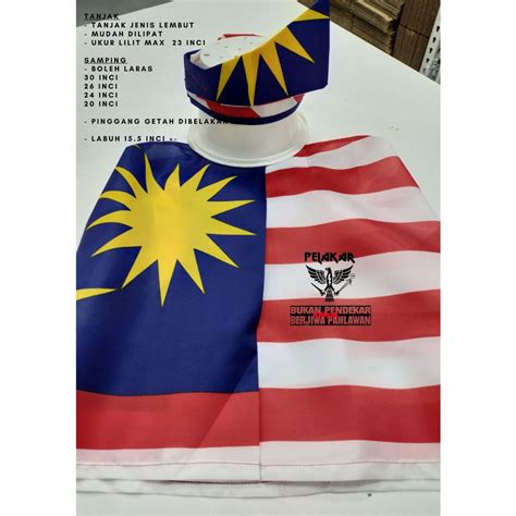 Tanjak Merdeka Budak Tanjak Bendera Merdeka Budak Samping Merdeka