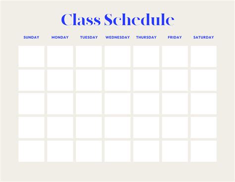 Calendar Class 01 Customizable Calendar Template Shutterstock