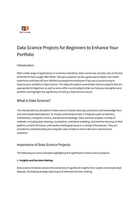 Ppt Data Science Projects For Beginners To Enhance Your Portfolio 2