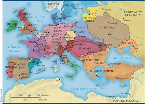 Map Of Europe During Renaissance