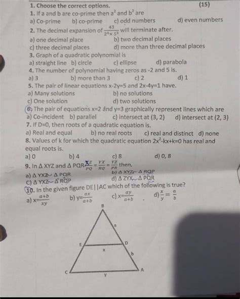 The Pair Of Equations X 2 And Y 3 Graphically Represent Lines Which Are