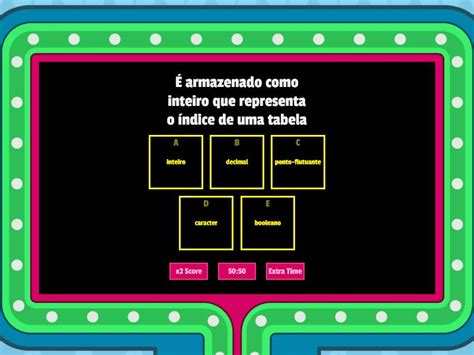 Tipos Primitivos Quiz télévisé
