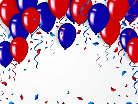 Balloons Blue Red Png Vectors And Illustrations For Free Download