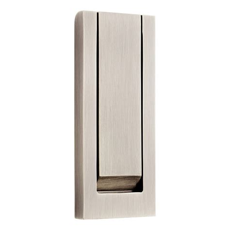 Estate Door Accessories Collection Modern Rectangular Door Knocker In Lifetime Pvd Satin
