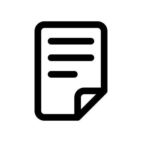Document Icon For Your Website Design Logo App UI 20973547 Vector