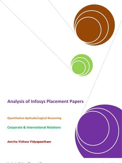 Analysis Of Infosys Placement Papers Pdf Division Mathematics Fraction Mathematics