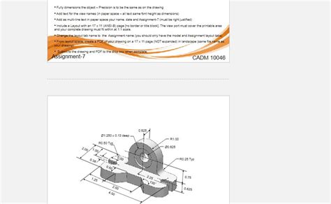 Solved Fully Dimensions The Object Precision Is To Be