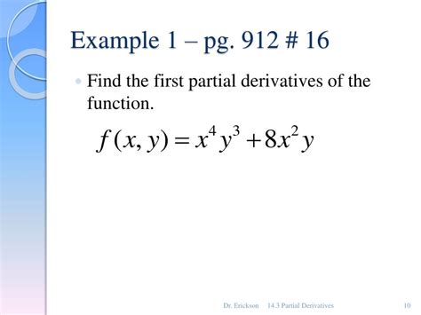 PPT Chapter 14 Partial Derivatives PowerPoint Presentation Free Download ID 6561956