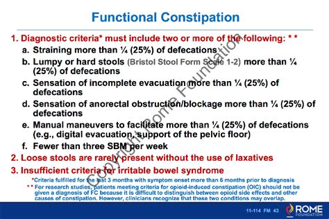 Bowel 114 Functional Constipation Rome Online