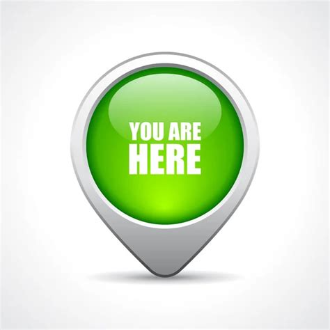 We Are Here Map Pin Stock Vector By ©arcady 94454234