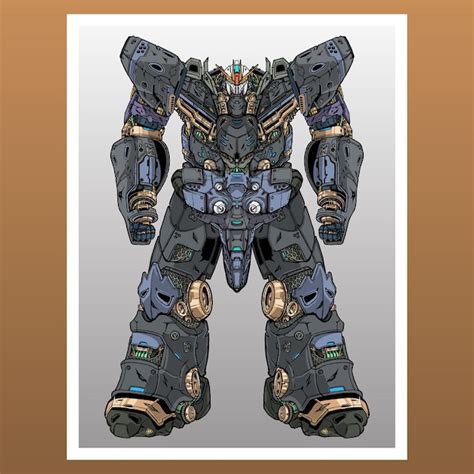 Premium Vector Mecha Robot Assassin Builded By Head Arm Body Leg