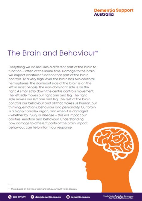 Brain And Behaviour Factsheet