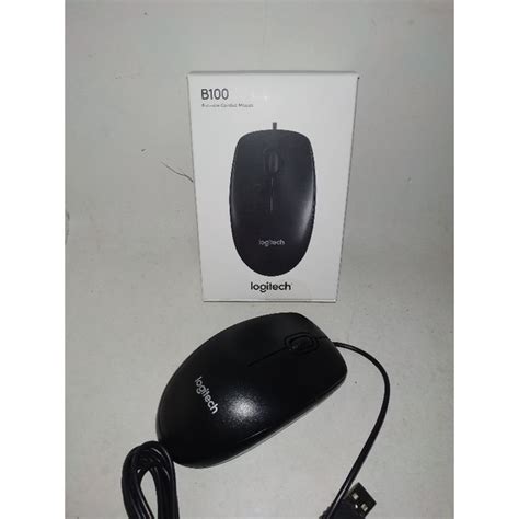 Jual Mouse Logitech Usb B 100 Black Shopee Indonesia