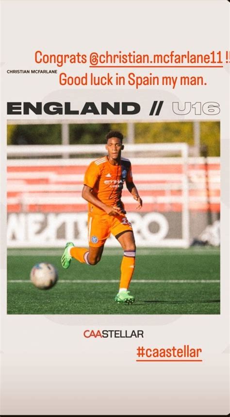 Nycfc Homegrown Left Back Christian Mcfarlane Supposedly Rejects Us