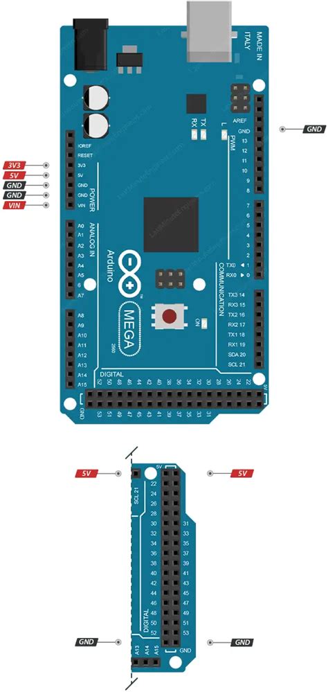 Arduino Mega 2560 Pinout Reference Last Minute Engineers