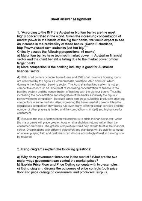 Short Answer Assignment Poe Short Answer Assignment 1 According