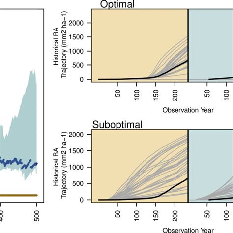 Left Biomass Trajectories Over A 500‐year Simulation For Picea Glauca Download Scientific