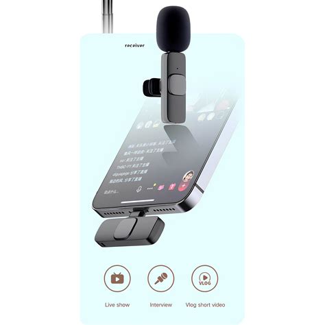 Комплект от 2 безжични петлични микрофона 1 приемник Plug And Play Ios и Android технология