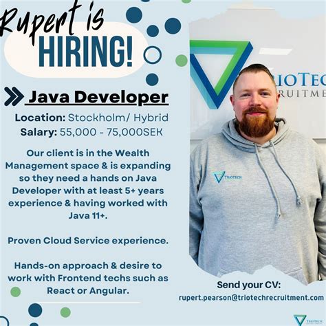 Javadeveloper Stockholm Techrecruitment Wealthmanagement Finance