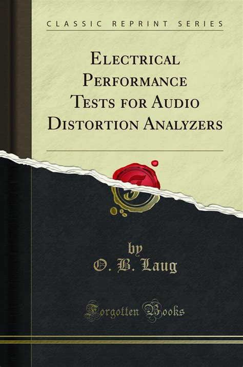 Electrical Performance Tests For Audio Distortion Analyzers Classic