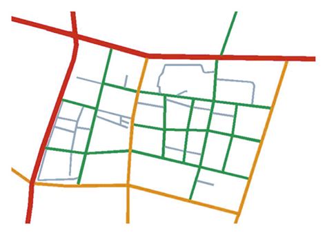 Classification Of Road Network Where The Red Sections Are Expressways Download Scientific