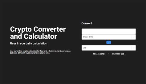 Crypto Converter Calculator Traders View